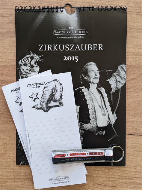 Sammlerpäckchen Staatszirkus Der Ddr Kalender Notizblock Schlüsselb