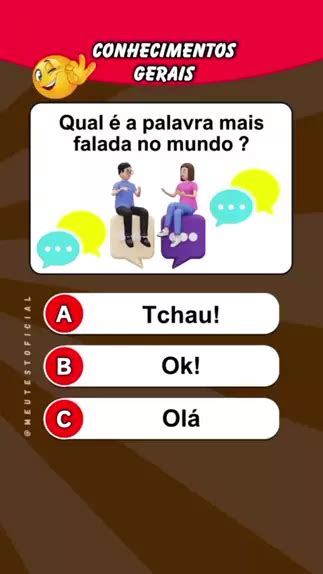 Quiz Perguntas De Conhecimentos Gerais E Atualidades Teste Seu