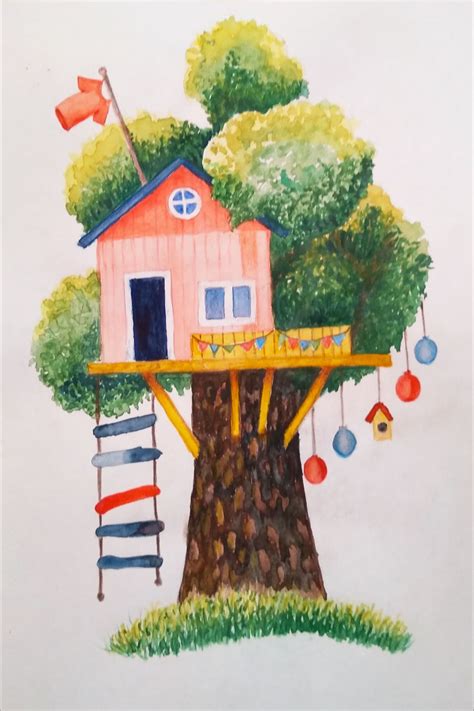 Домик детской мечты Граффити Картины Детские рисунки