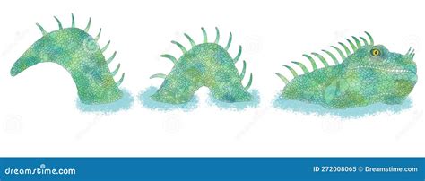 Nessie The Loch Ness Monster In Highlands Of Scotland Near Fort
