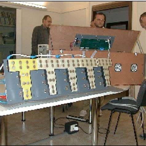 Underside Of The Polarimetric Antenna Array With Its All Five Modules