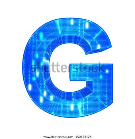 Matrix Style Alphabet Clipping Path Letter Stock Illustration Shutterstock