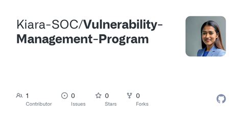 Github Kiara Soc Vulnerability Management Program