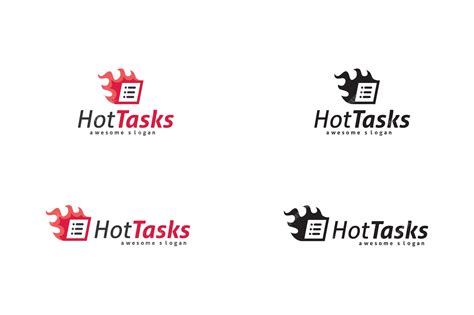 Premium Vector Hot Task Logo Template