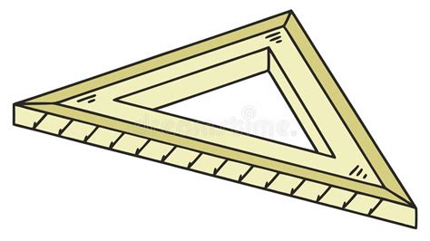 Set Square Geometry Tool Drafting And Mathematical Instrument Vector Design Generative Ai