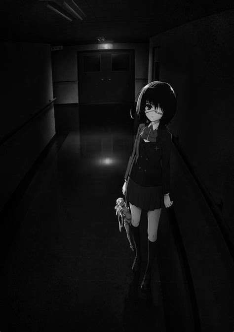 Pin By On Anime Creepy Cute Aesthetic Anime Anime Monochrome