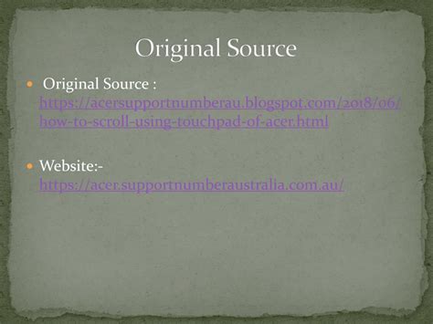 PPT How To Scroll Using The Touchpad Of Acer PowerPoint Presentation ID