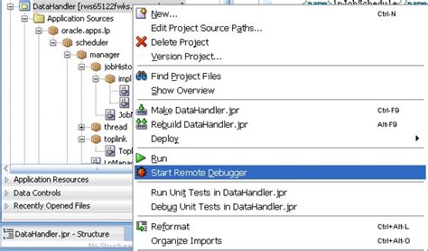 Xml And More Using Remote Debugging In Jdeveloper G