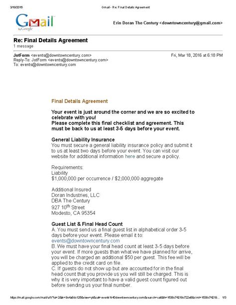 staff update email template