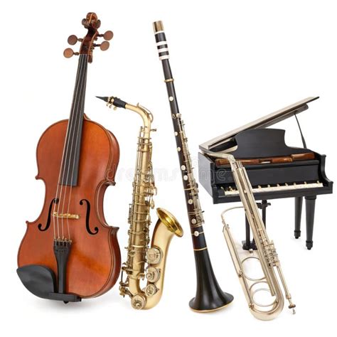 Different Types Of Classical Music Instruments Stock Illustration