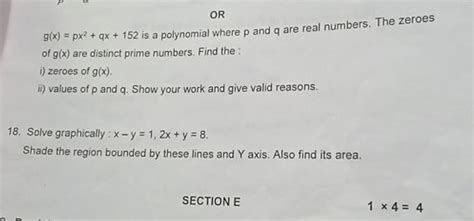 OR G X Px Qx 152 Is A Polynomial StudyX