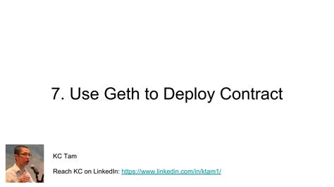 Use Geth To Deploy Contract Ppt