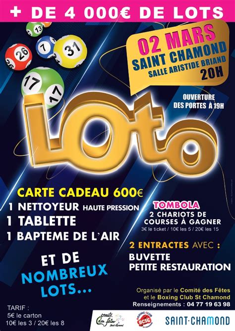 Loto 2024 Comité Des Fêtes De Saint Chamond