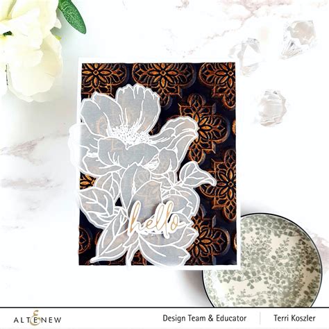 Altenew Intricate Tiles 3d Embossing Folder