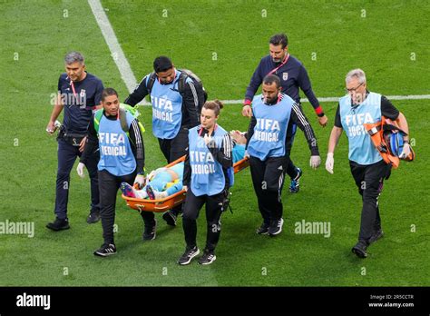 Doha Qatar 21th November 2022 Alireza Beiranvand Retires Injured