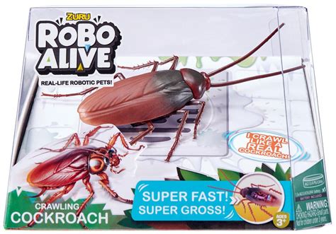 Robo Alive Crawling Cockroach Battery Powered Robotic Toy By Zuru