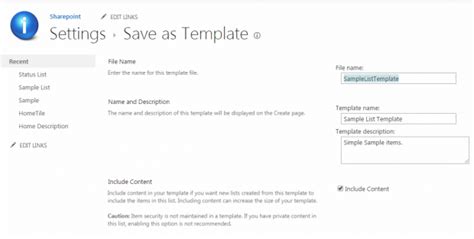 How To Create List Using List Template