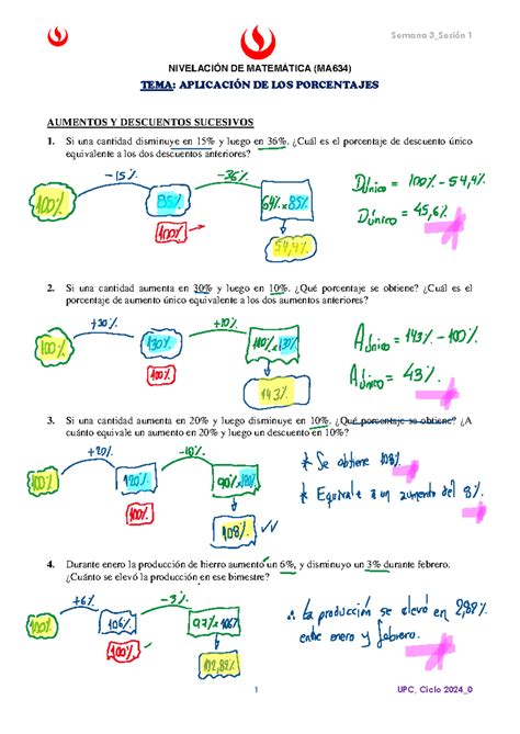 Actividad de Clase Sem3 Sesión 1 Solucionario NIVELACIÓN DE