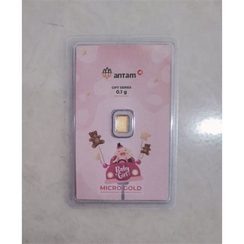 Jual Logam Mulia Micro Gold Antam Hartadinata 0 1 Gram Series Baby Born