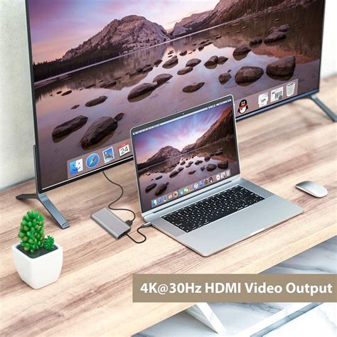 USB C HUB Type C Naar HDMI 4K VGA Ethernet PD Thun Grandado