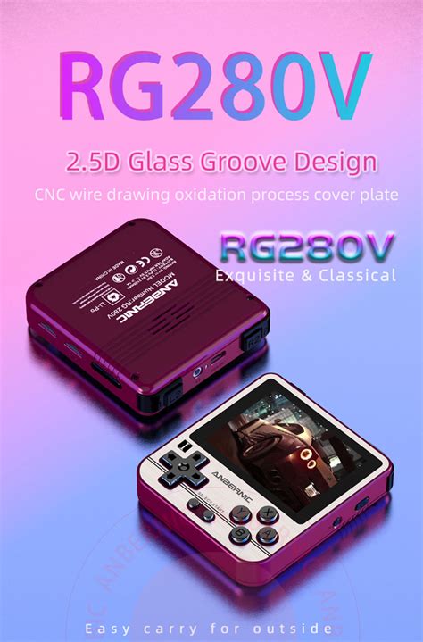 Anbernic 280v Rg280v Retro Game Console Open Sourse System 5000 Games