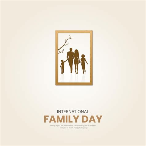 Dia Internacional Da Família Design Criativo Do Dia Global Da Família