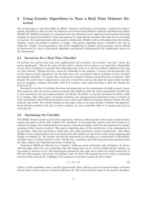 Applications Of Genetic Algorithms To Malware Detection And Creation