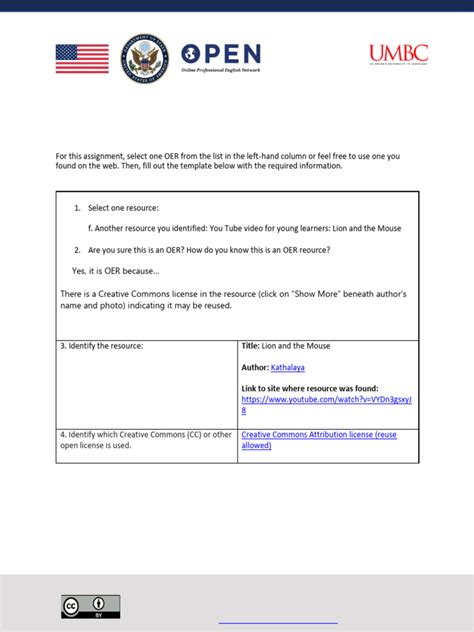 1 4 Identifying Oer Example 1 Pdf Creative Commons