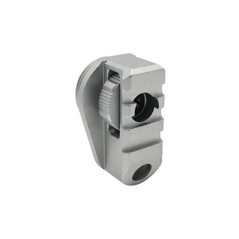 Aluminum Bufferless Stock Adapter Qd Hole And Picatinny Rail Silver Tigerrockinc