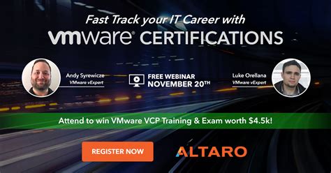 Free Webinar Fast Track Your It Career With Vmware Certifications
