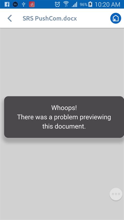 Showing Docx File In Android Web View Using Google Doc Giving Error