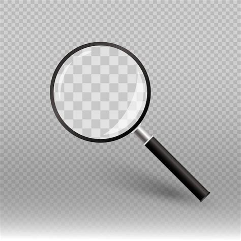 Premium Vector Search Icon Vector Magnifying Glass With Transparent