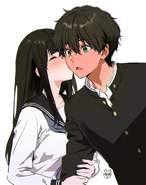 Chitanda Eru And Oreki Houtarou Hyouka Drawn By Meryyangmalgage