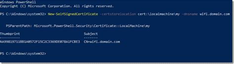 Create A Self Signed Certificate With PowerShell Sysops