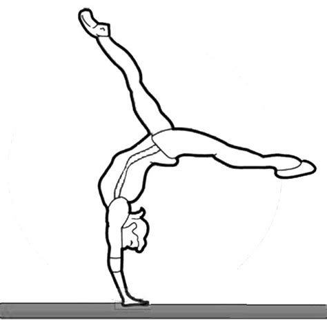 Gymnastics Coloring Pages Athlete Gabby Douglas Free Printable
