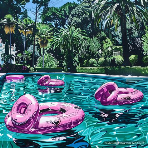 Ai创作图游泳圈游泳池 游泳圈售卖 粉红色的游泳池 扁平游泳圈 泳池印刷画 立体游泳圈 充气游泳圈 游泳圈素材 游泳池救生筏 甜甜圈游泳 露天泳池小心地滑 多彩游泳圈 游泳圈元素 碰碰车室外