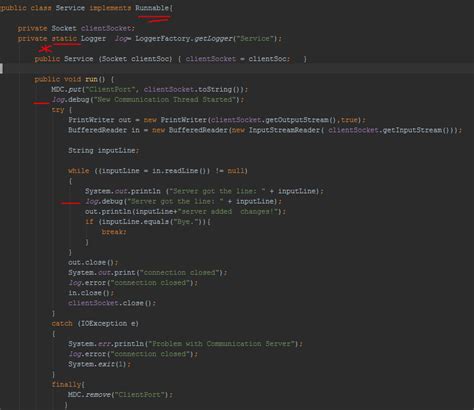 Java Using Logback In A Client Server Program Stack Overflow