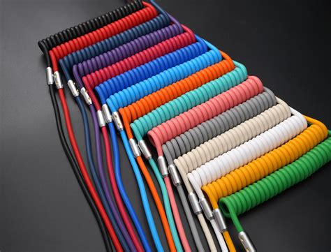 现货geekcable客制化机械键盘数据线三段式双航插橡胶拼色大汇总虎窝淘