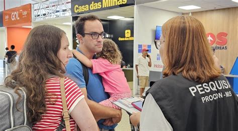 Proconms Realiza Ação Integrada De Pesquisa E Orientação No Aeroporto