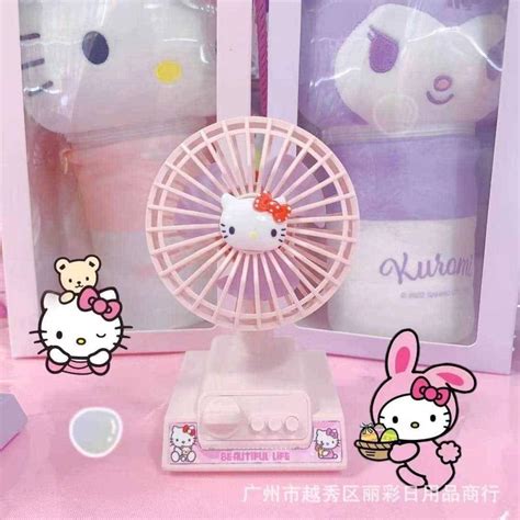 Bears Shop พัดลมเล็กตั้งโต๊ะ ลายการ์ตูน ขนาด 8 8 14