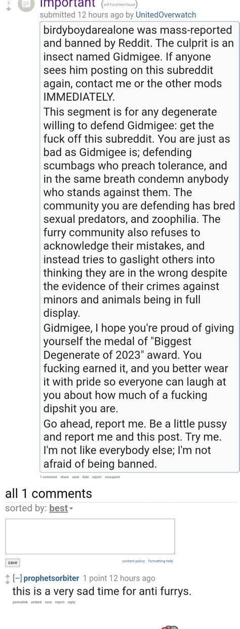 They Got So Fucking Angry About Him Getting Banned Rantifurrytrackers