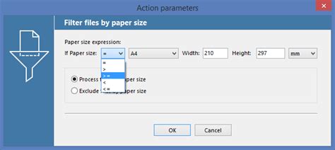 Filter By Paper Size Action Foldermill