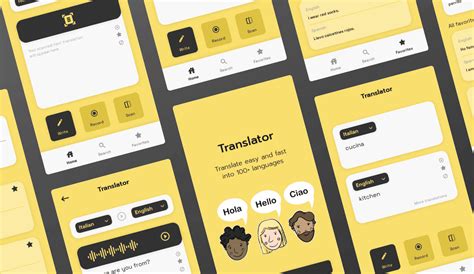Translator App Ui Design Template Uizard