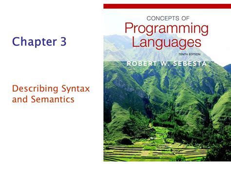describing syntax and semantics ppt indir