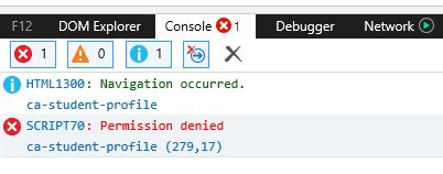 Javascript Permission Denied After Document Open In Ie Edge Stack