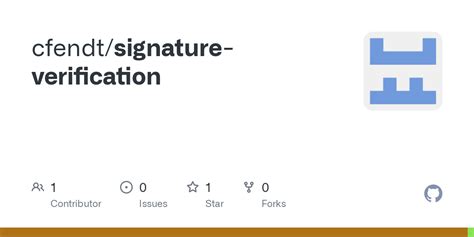 Github Cfendtsignature Verification