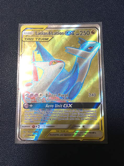 Latias And Latios Gx Tag Team Full Art Fa Pokemon Tcg Booster Tag Team