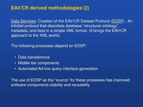 ppt the eav cr webdb toolkit an open source application framework
