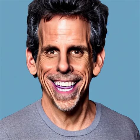 Portrait Of Ben Stiller Smiling Towards The Camera Stable Diffusion