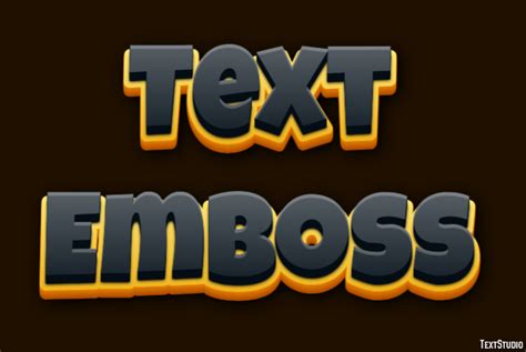 Text Emboss Text Effect And Logo Design Font